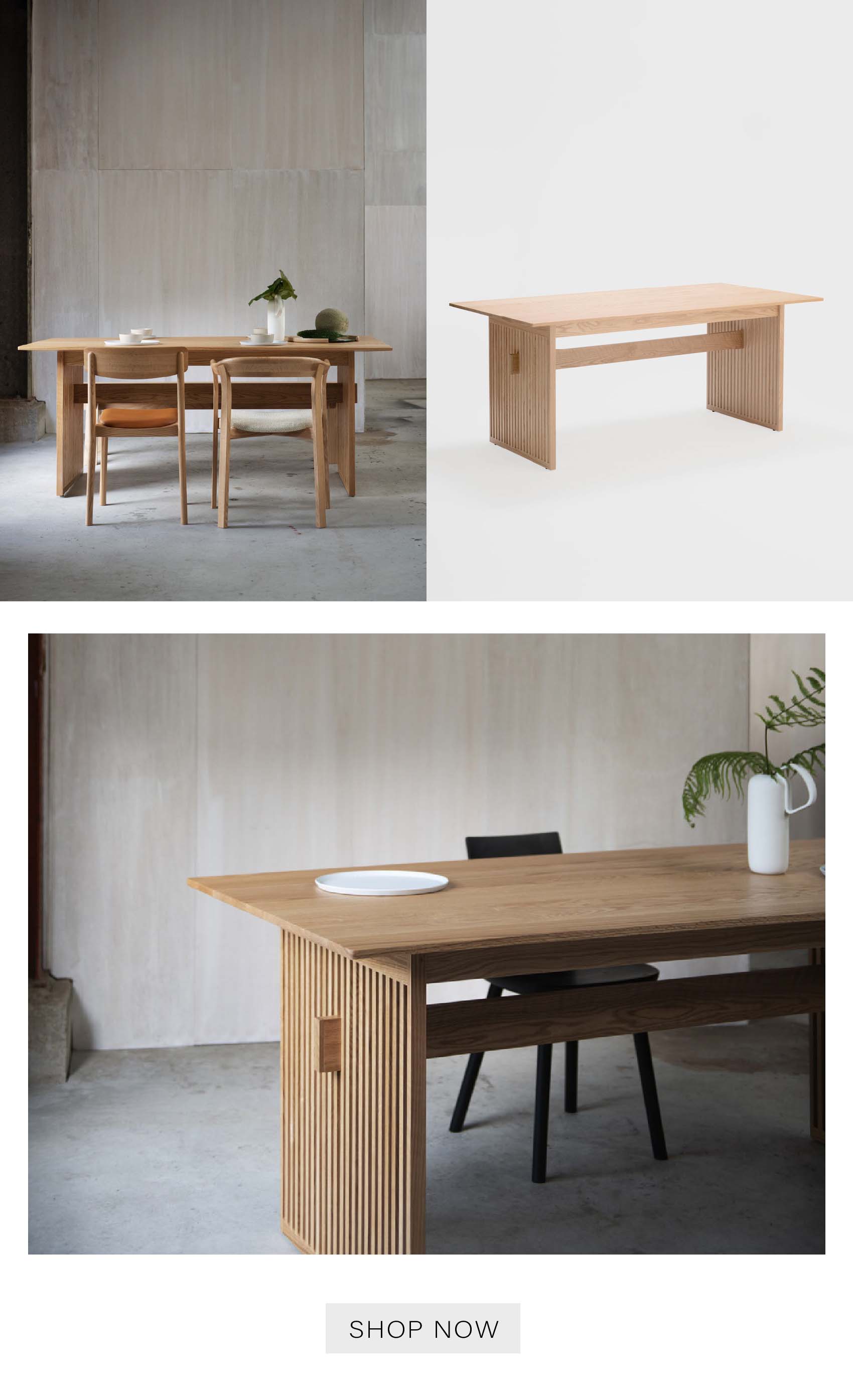 COLOURLIVING | New in | Ariake Lattice table - A play with light and shade